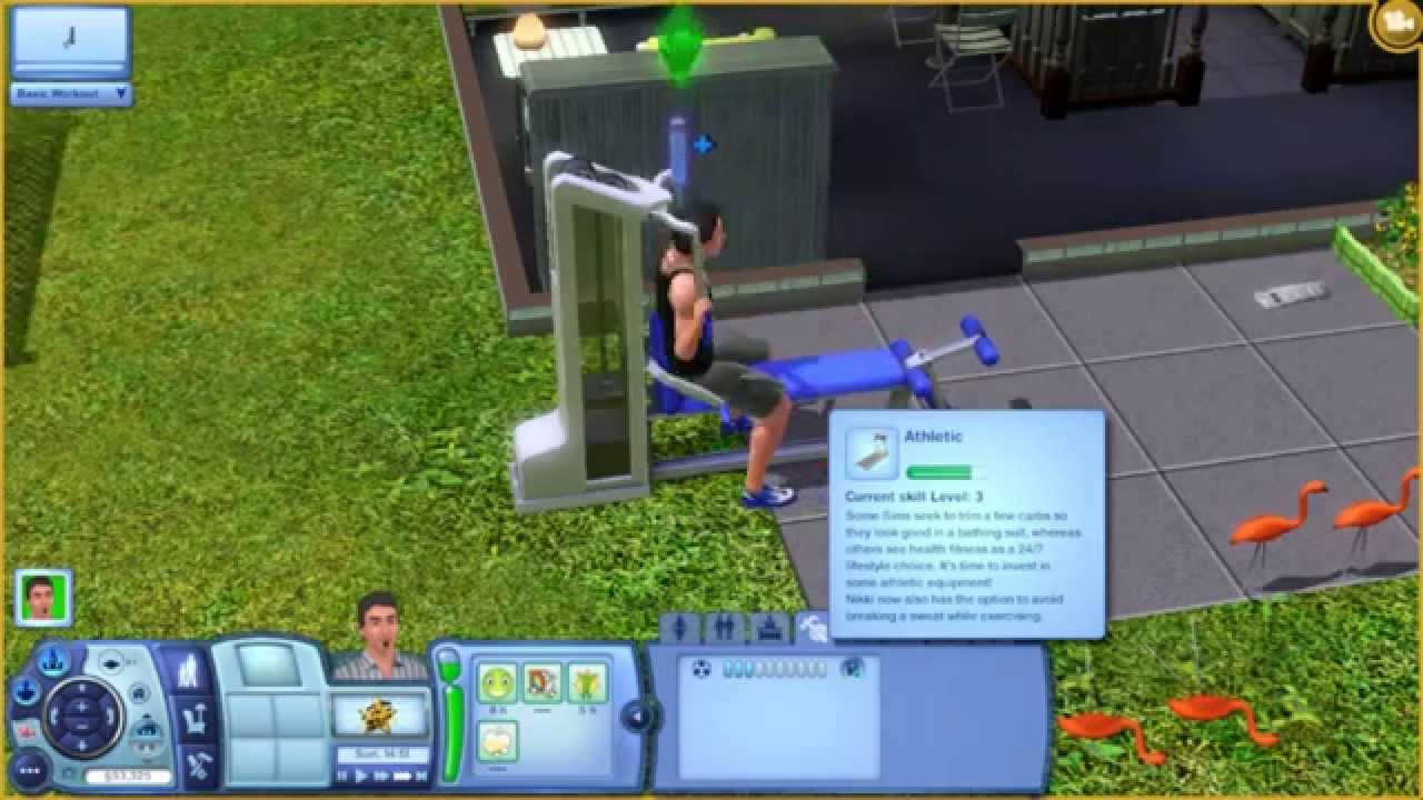 Sims 3 - Athletic Skill Quick and Easy Mastering - YouTube