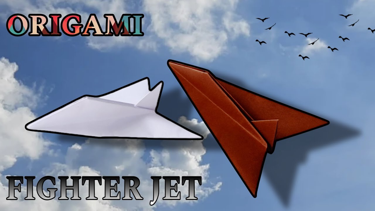 HOW TO MAKE ORIGAMI FIGHTER JET/DIY PAPER CRAFT/EASY ORIGAMI. - YouTube