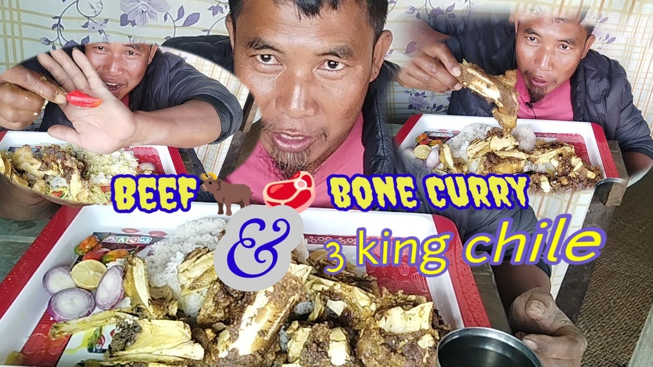 Beef Bone curry & 3 king chili..... - YouTube