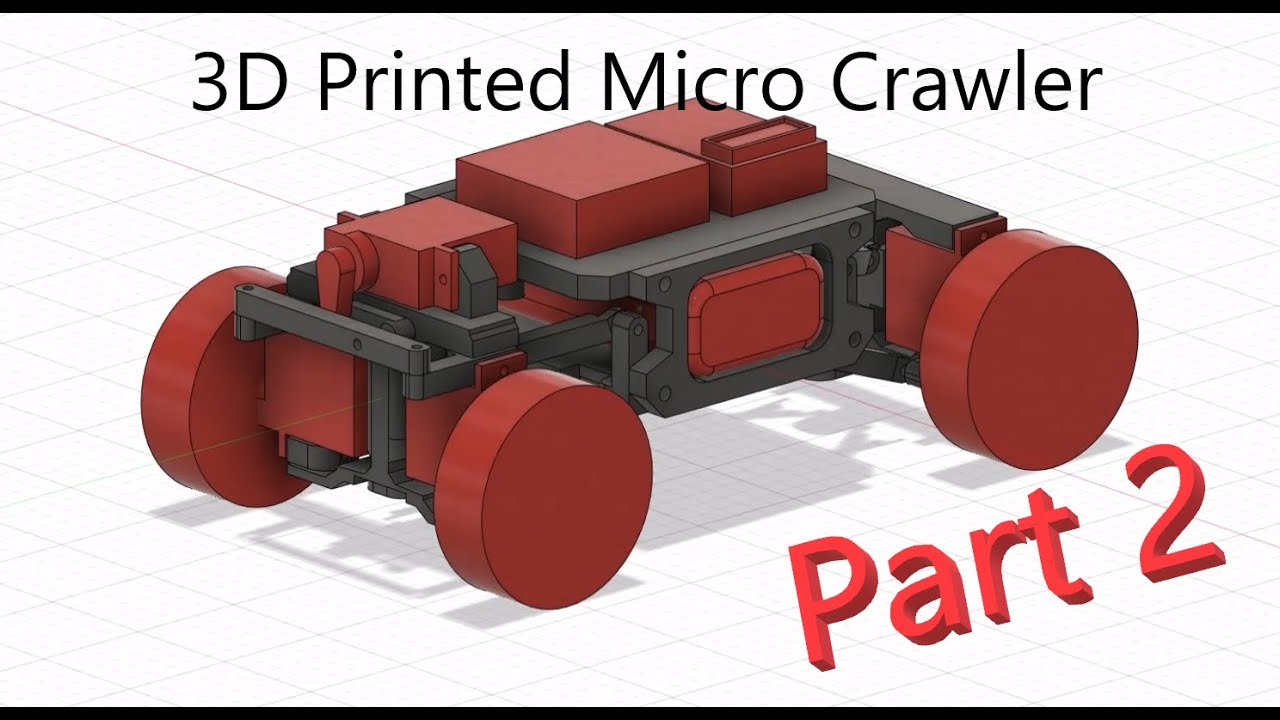 3D Printed Micro RC Crawler: SERVO EDITION (Part 2) - YouTube