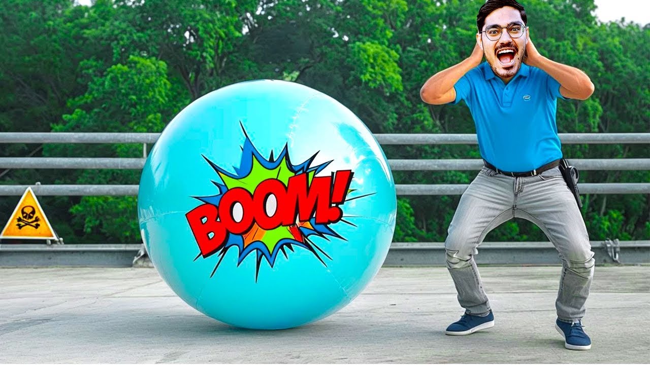 Extreme Air Test Exercise Ball जिम बॉल में हद से ज्यादा हवा भर दी Will ...