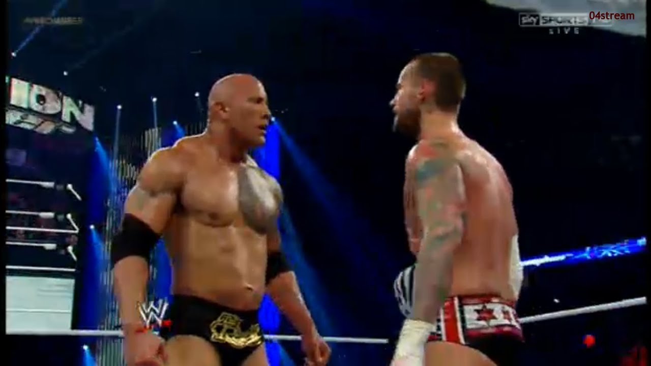 The Rock vs CM Punk WWE Elimination Chamber 2/17/2013 WWE Championship ...