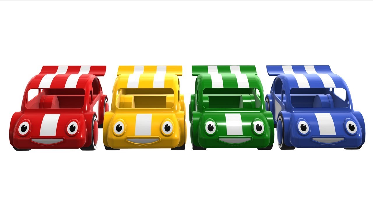 Learn Colors With Car Parking Cars Toys #h Red Car - Yellow Car - Bleu ...
