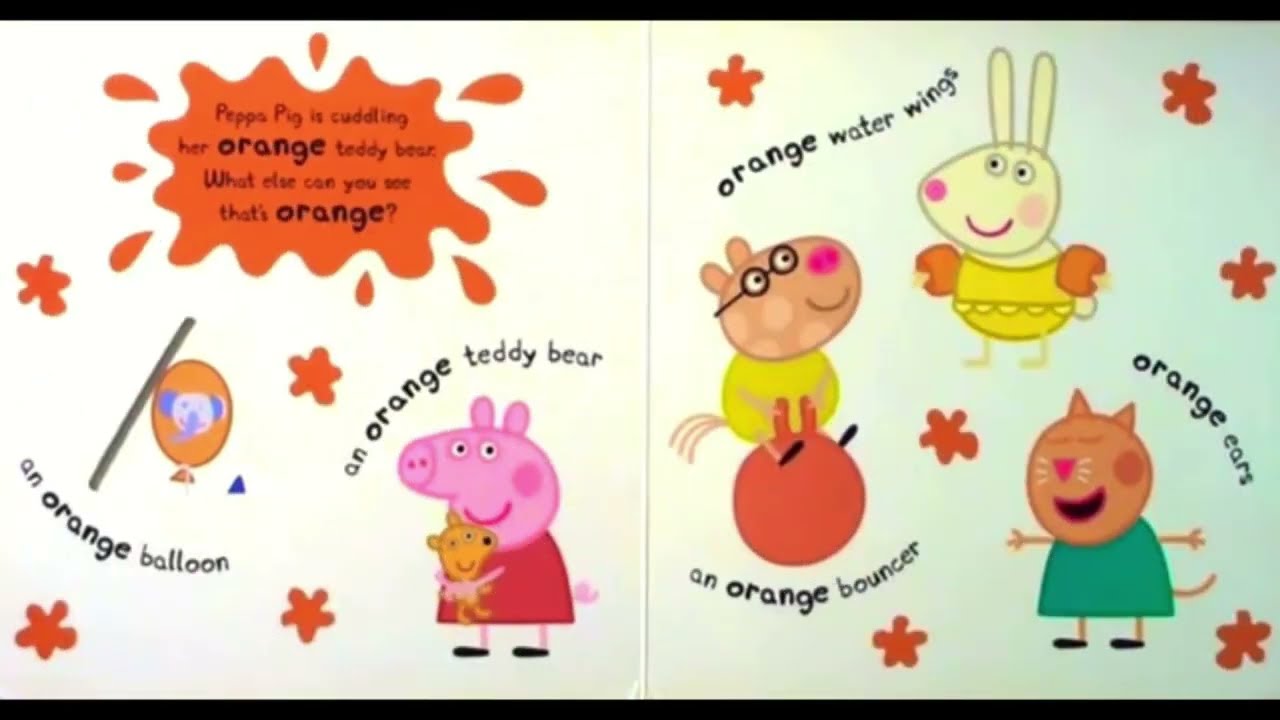 Peppa's First colors(read aloud) bedtime stories, kid's stories - YouTube
