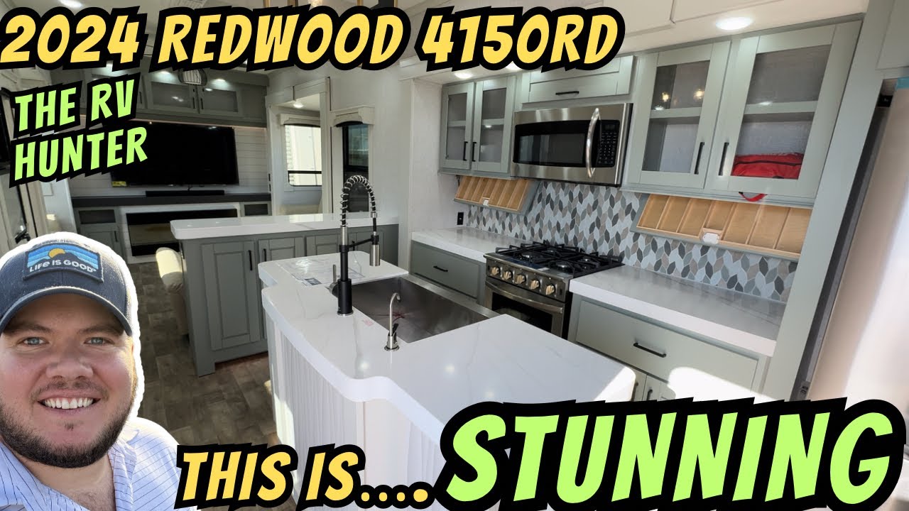 2024 Redwood 4150RD | 5 Slide Luxury Rear Den 5th Wheel - YouTube