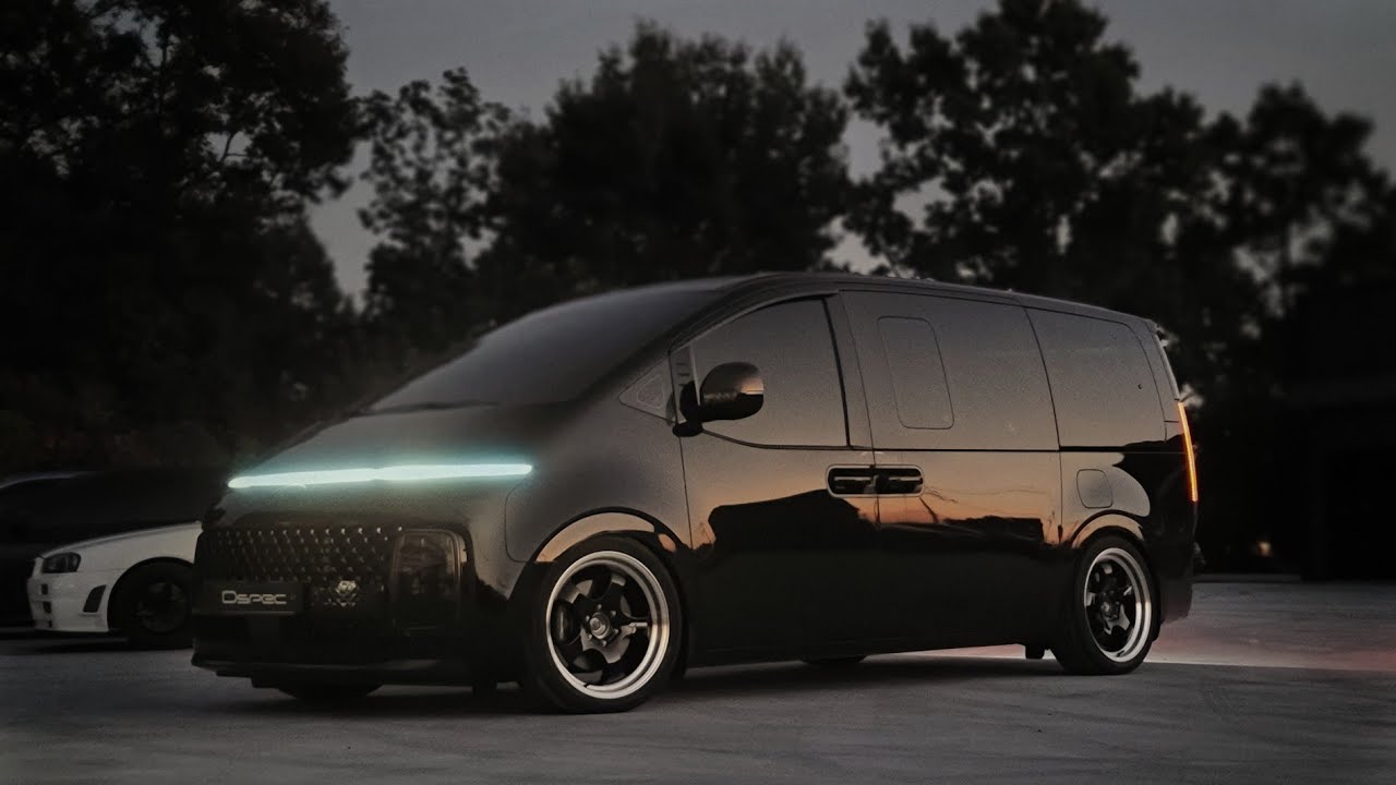 Dspec 스타리아 라운지 튜닝 Staria Lounge stance minivan - YouTube