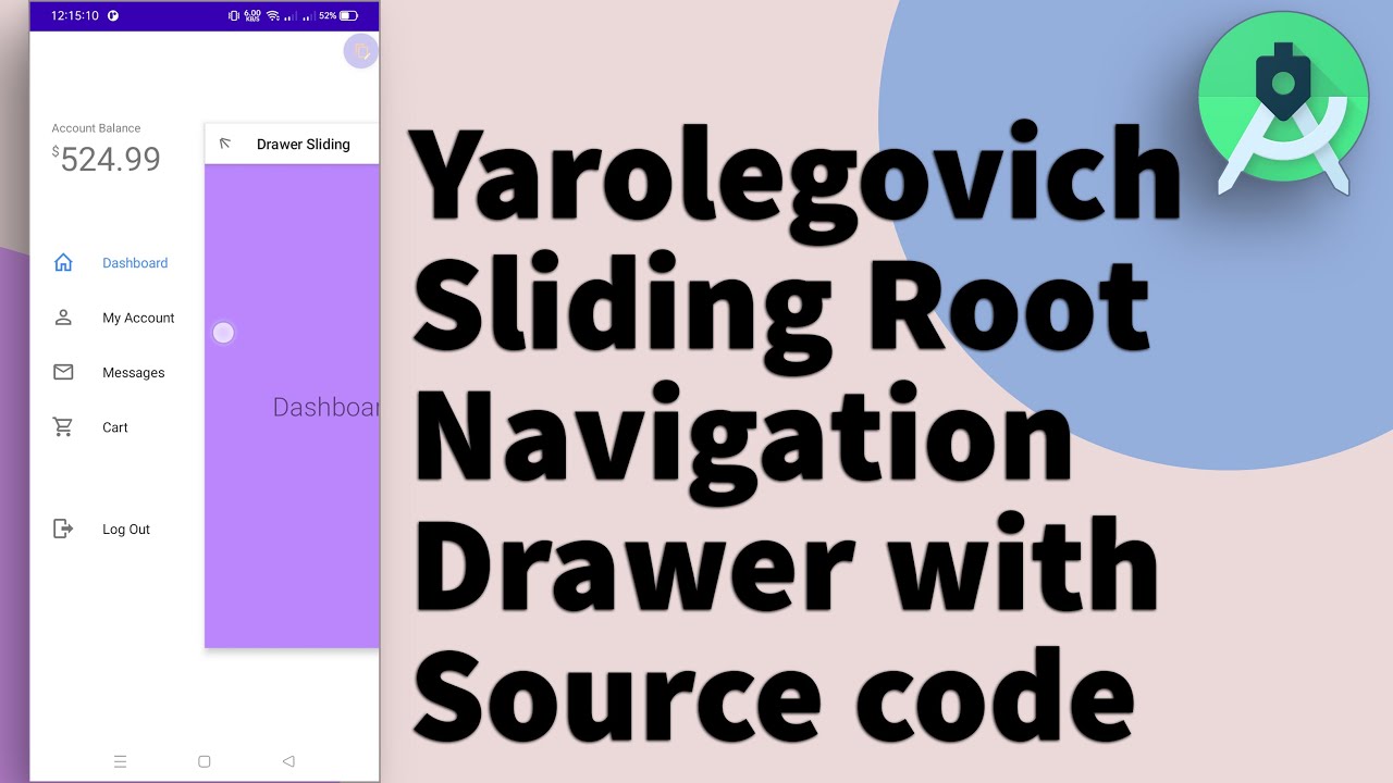 Yarolegovich Sliding Root Navigation Drawer with Source code 2022 - YouTube