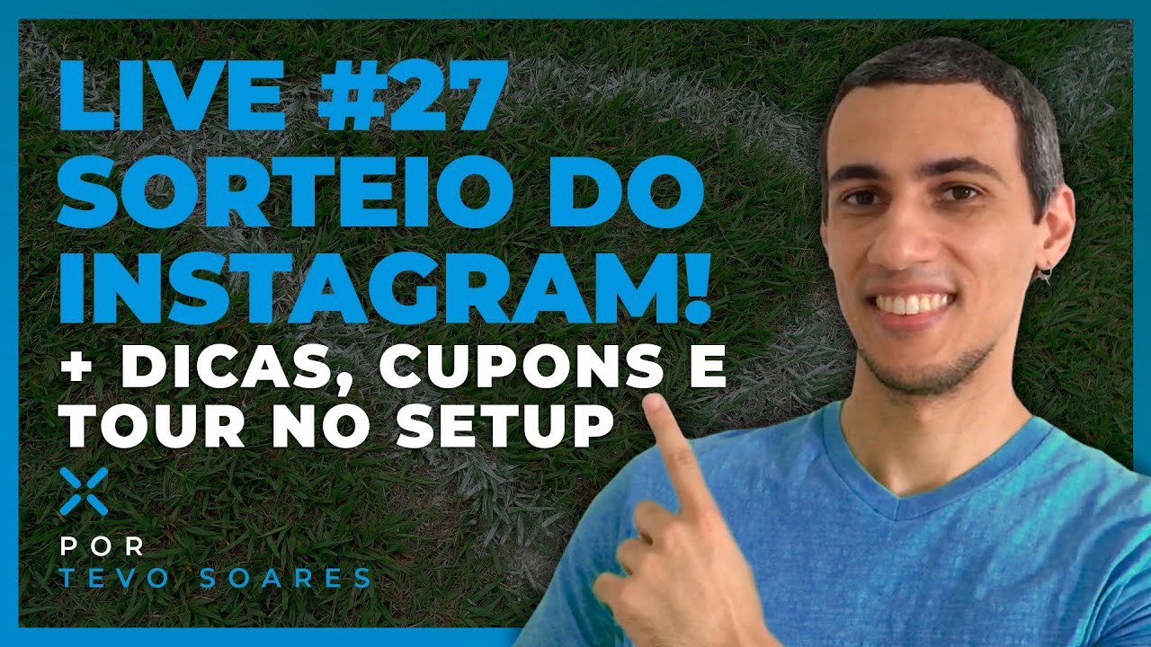 LIVE 27 🎙️ Dicas, cupons, sorteio do Instagram e tour pelo setup | Tevo Soares | EscanTevo - YouTube