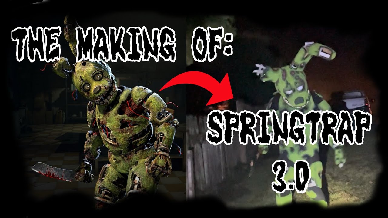 Making yet ANOTHER Springtrap costume for Halloween! - YouTube