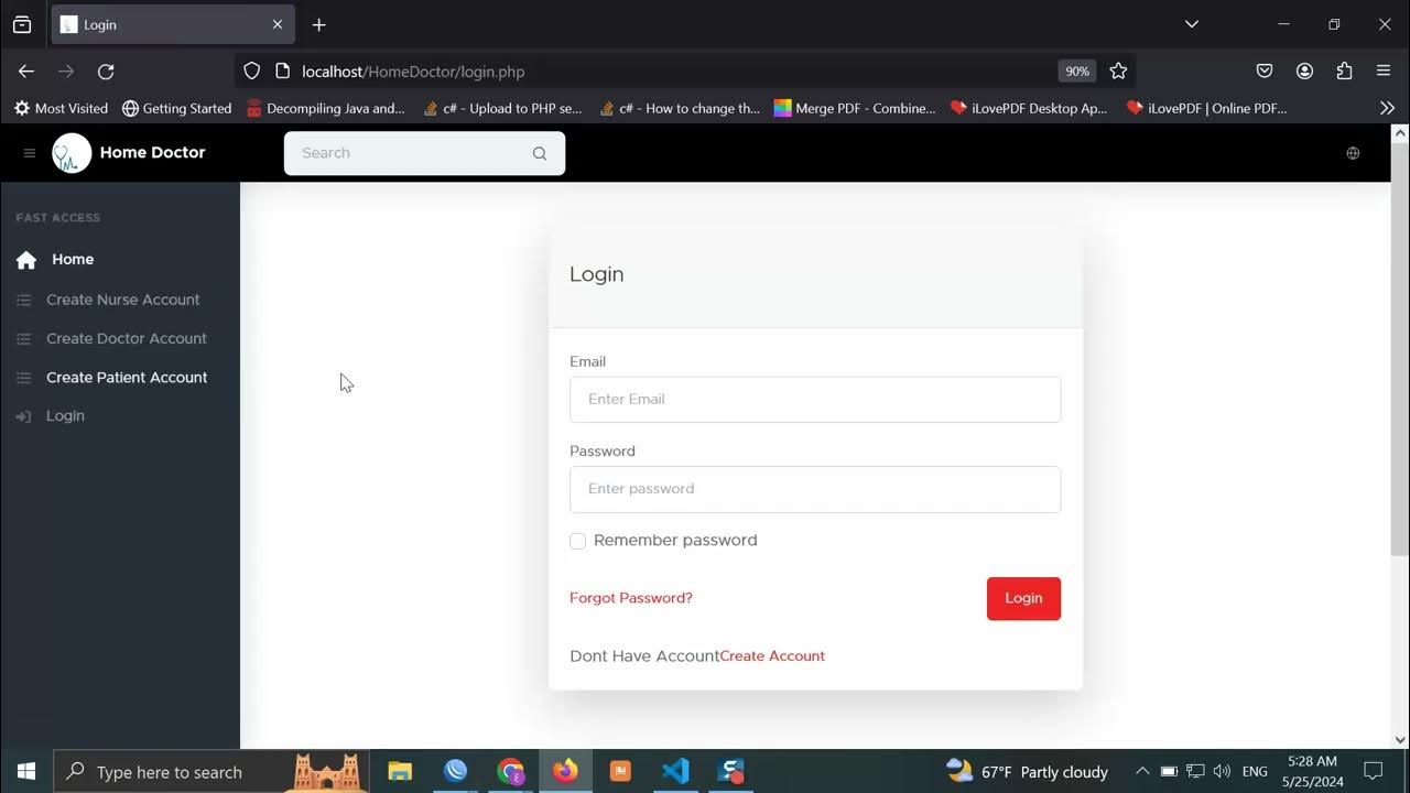 HomeDoctor Website Project PHP Javascript Html css Part1 - YouTube