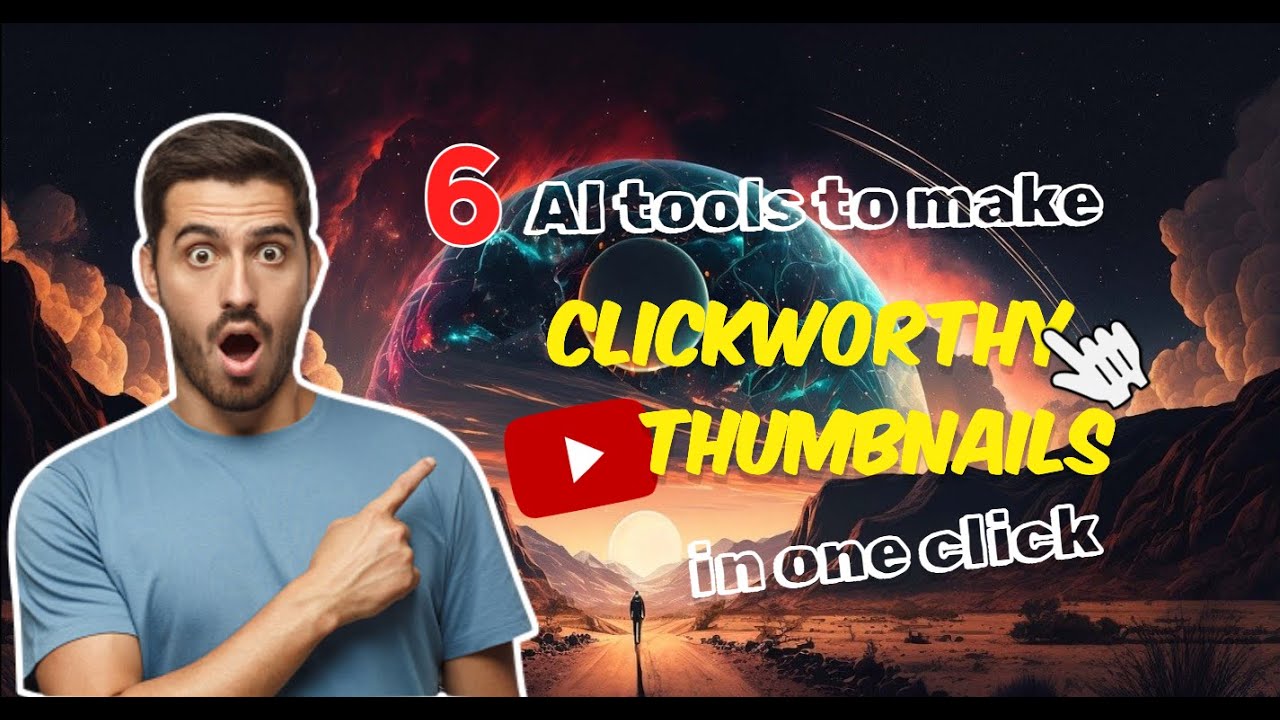 6 AI tools to make Clickworthy Thumbnails in one click - YouTube