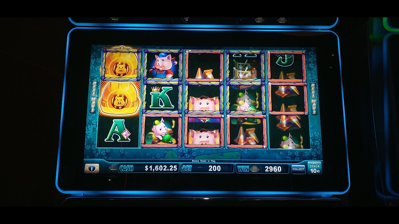 Huff N' Puff Jackpot $20 Bet Dime Denomination 5 hat retrigger - YouTube