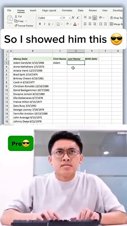 "Flash Fill in Excel 🔦 | Automate Data Entry in Seconds!" #excel #spreadsheetmagic #exceltips ...
