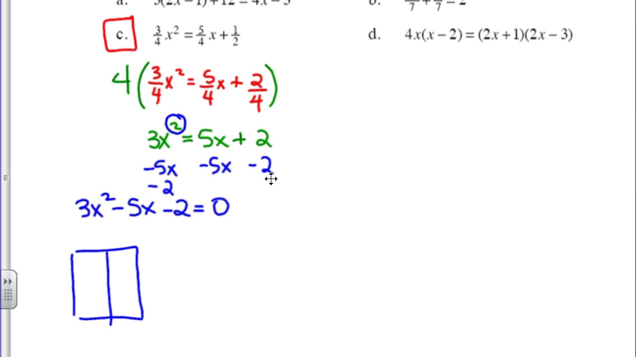 Algebra 2 Solving by Rewriting - YouTube