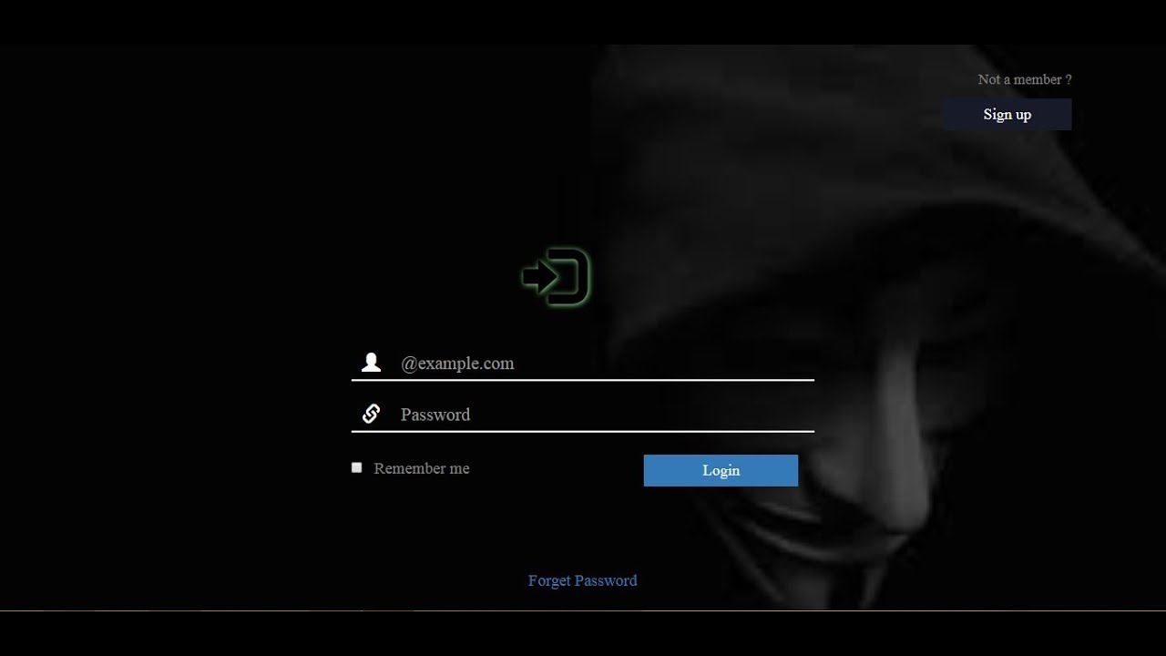 Bootstrap Login Design Form Code And Example How To Make Bootstrap Login Design Form Source