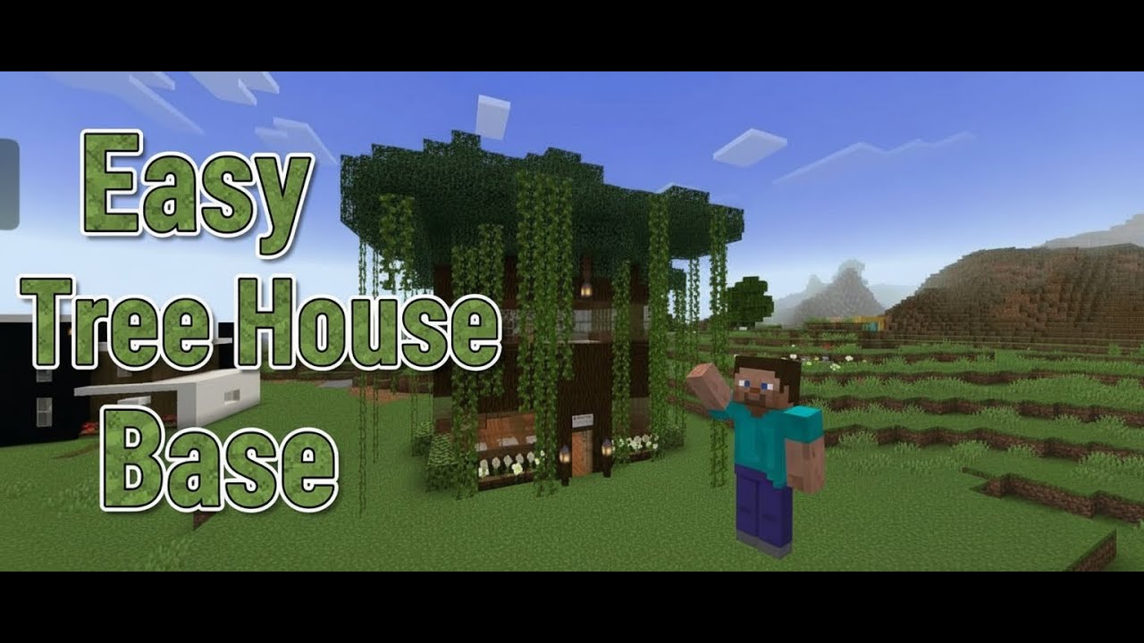 Tree House Base in Minecraft Bedrock - YouTube