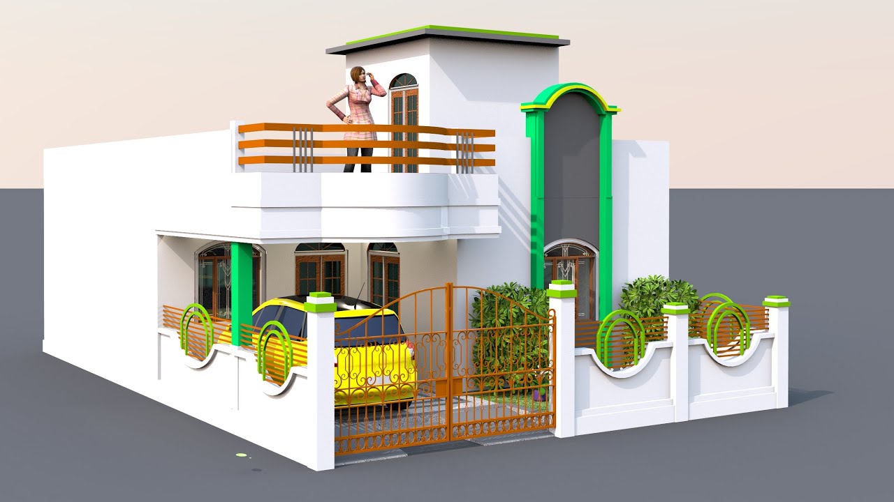 simple Indian style village house desgin|28×40 foot small house plans ...