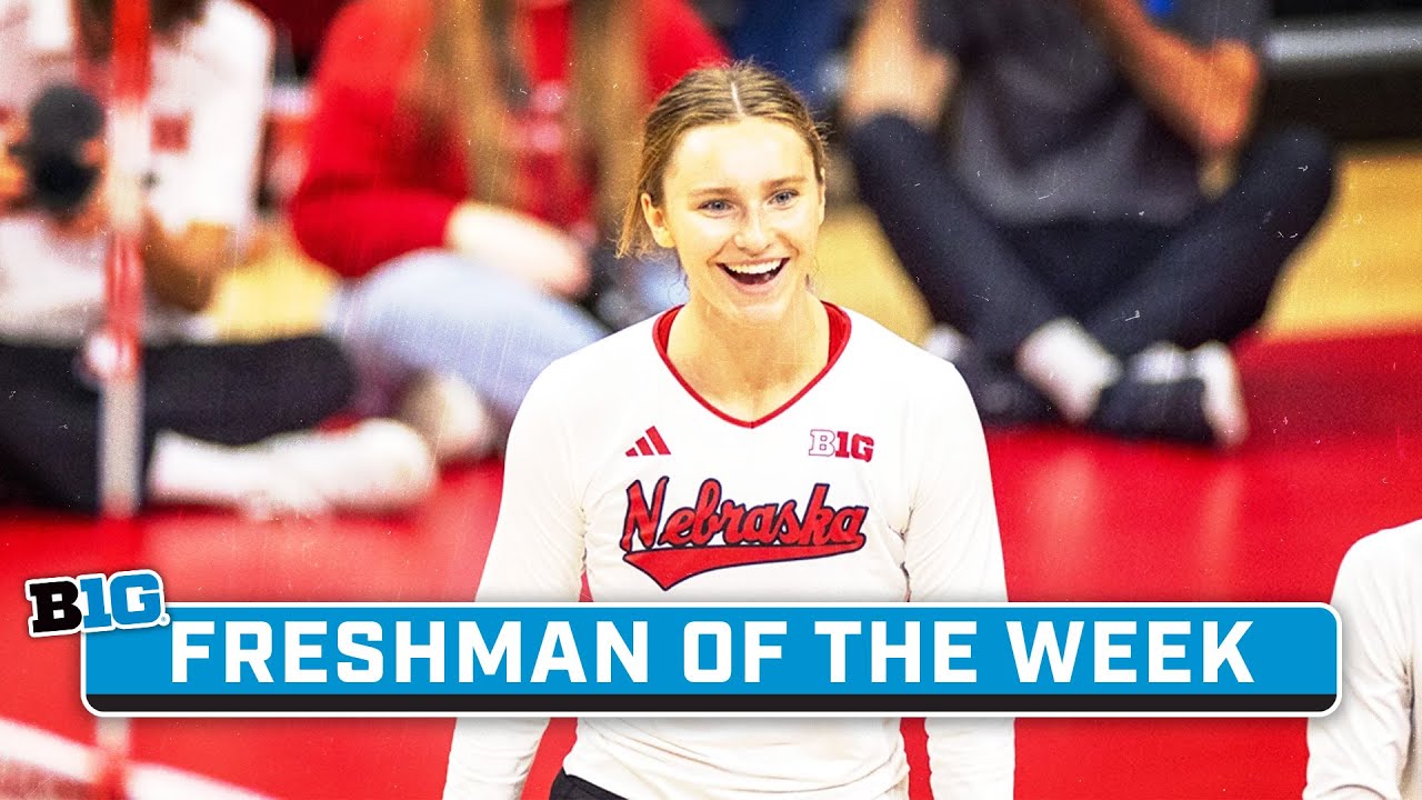 Bergen Reilly Highlights | B1G Volleyball Freshman of the Week - YouTube