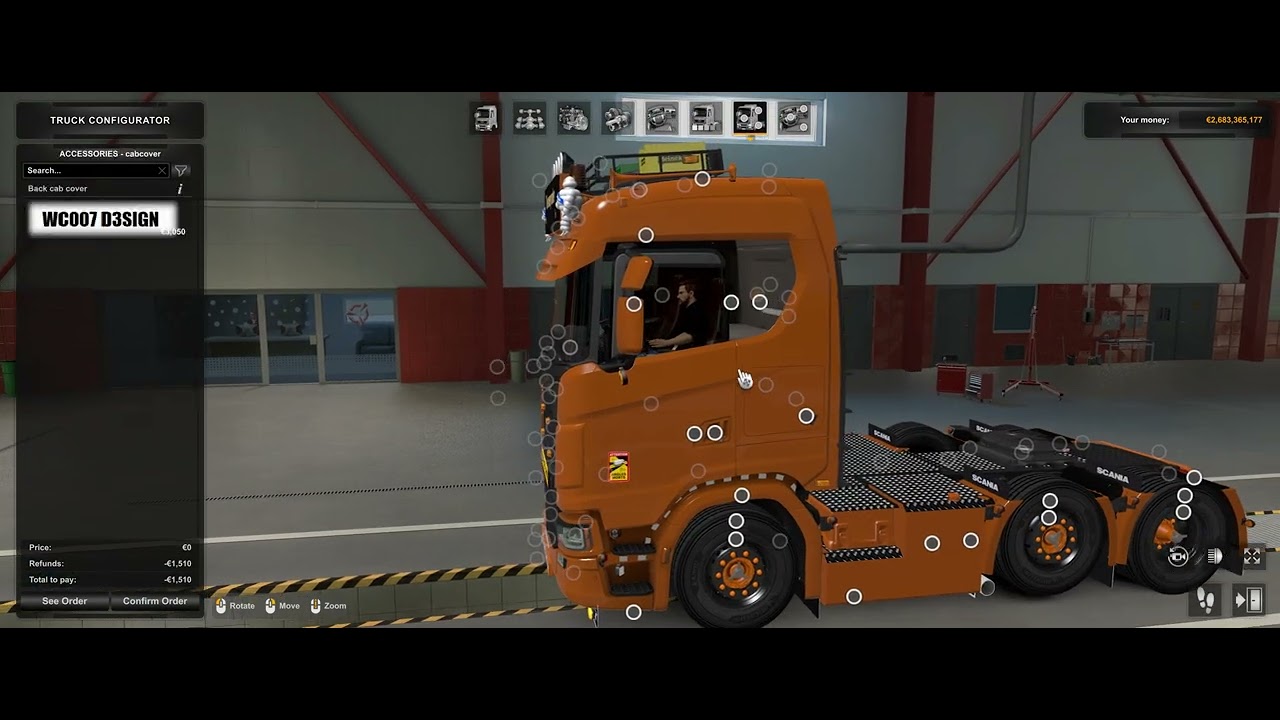 Scania NG V8 garage - YouTube