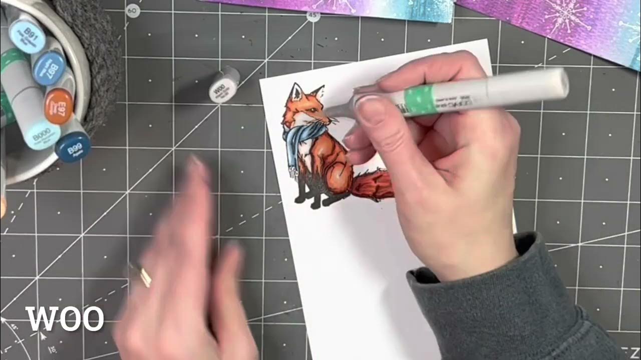 Fox Copic Coloring | Kindness Is Like Snow | Unity Stamp Co. - YouTube