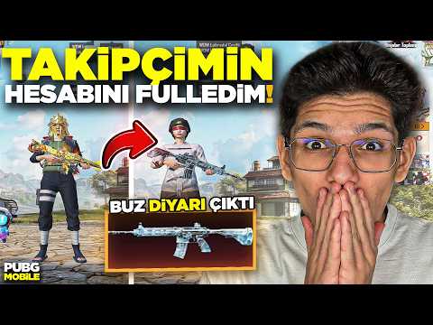 TAKİPÇİME BUZ DİYARI ÇIKARDIM! HESABINI FULLEDİM - PUBG MOBİLE