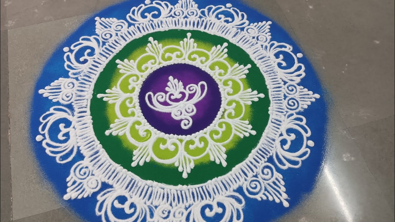 संस्कार भारती रांगोळी #viralvideo #trending #trendingvideo #rangoli ...