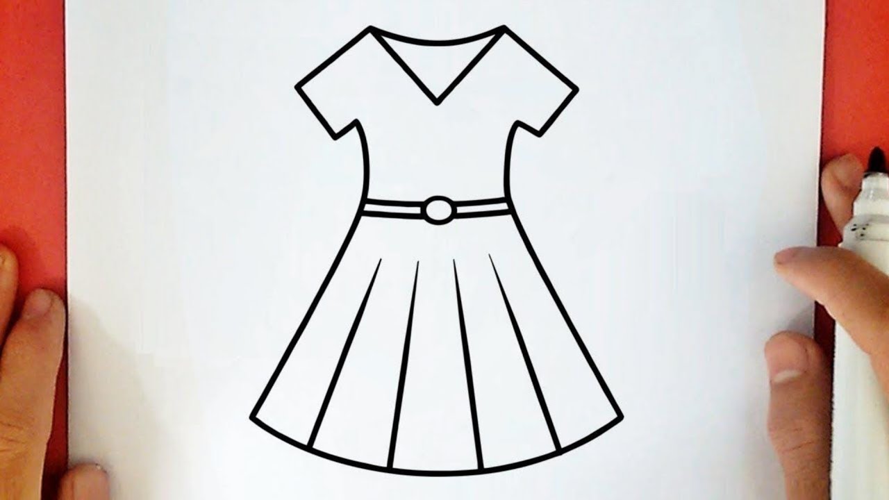 LEARN TO DRAW A DRESS👗| Coloring and Painting step by step |easy ...