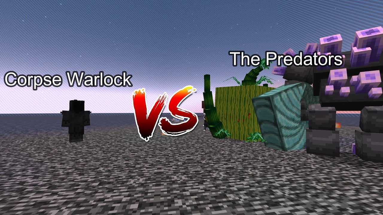 Corpse Warlock vs The Predators Minecraft Mob Battle - YouTube