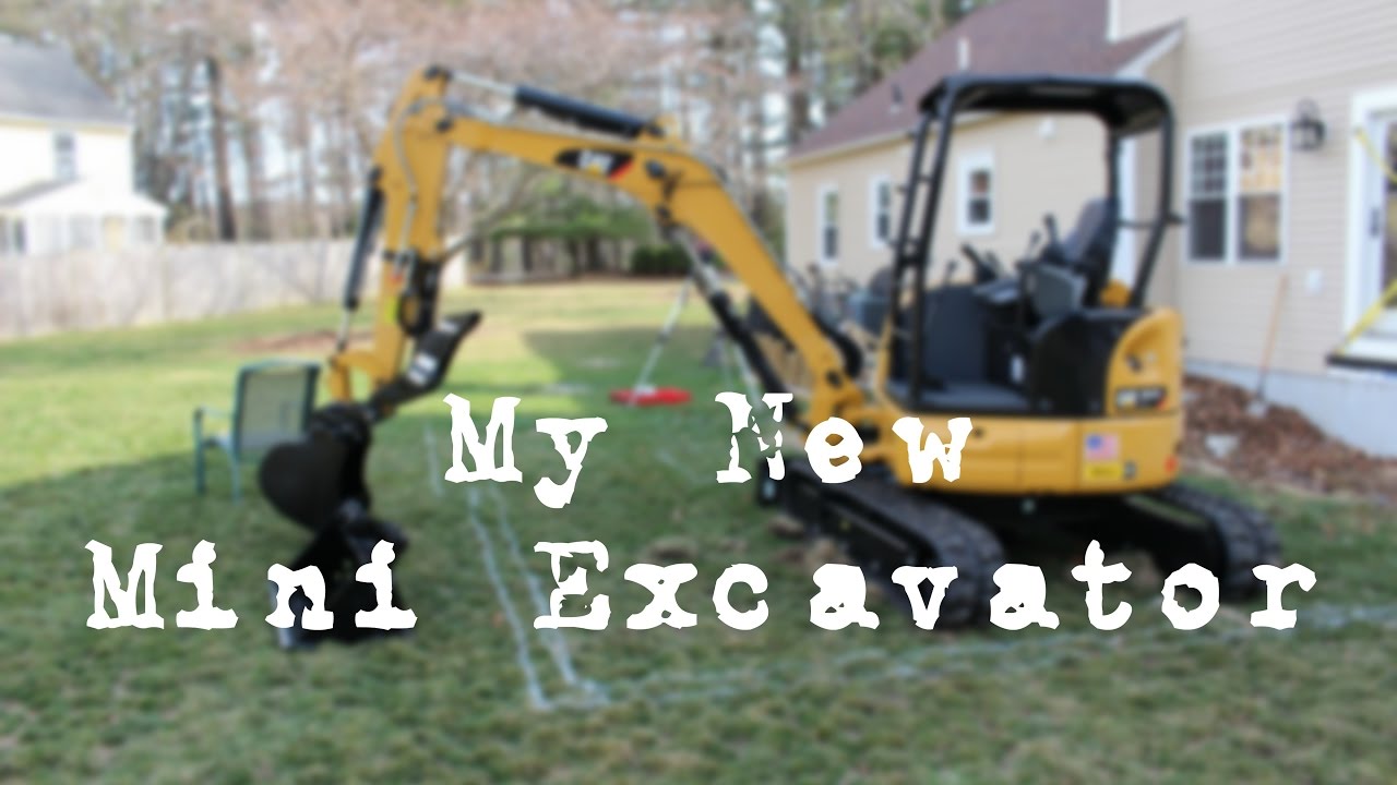 My New Cat Mini Excavator - YouTube
