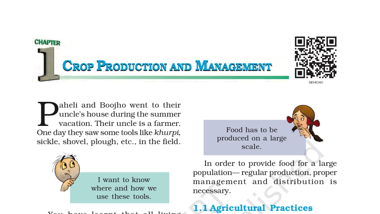 Crop Production and Management | Class 8 | Science | NCERT | UPSC ...