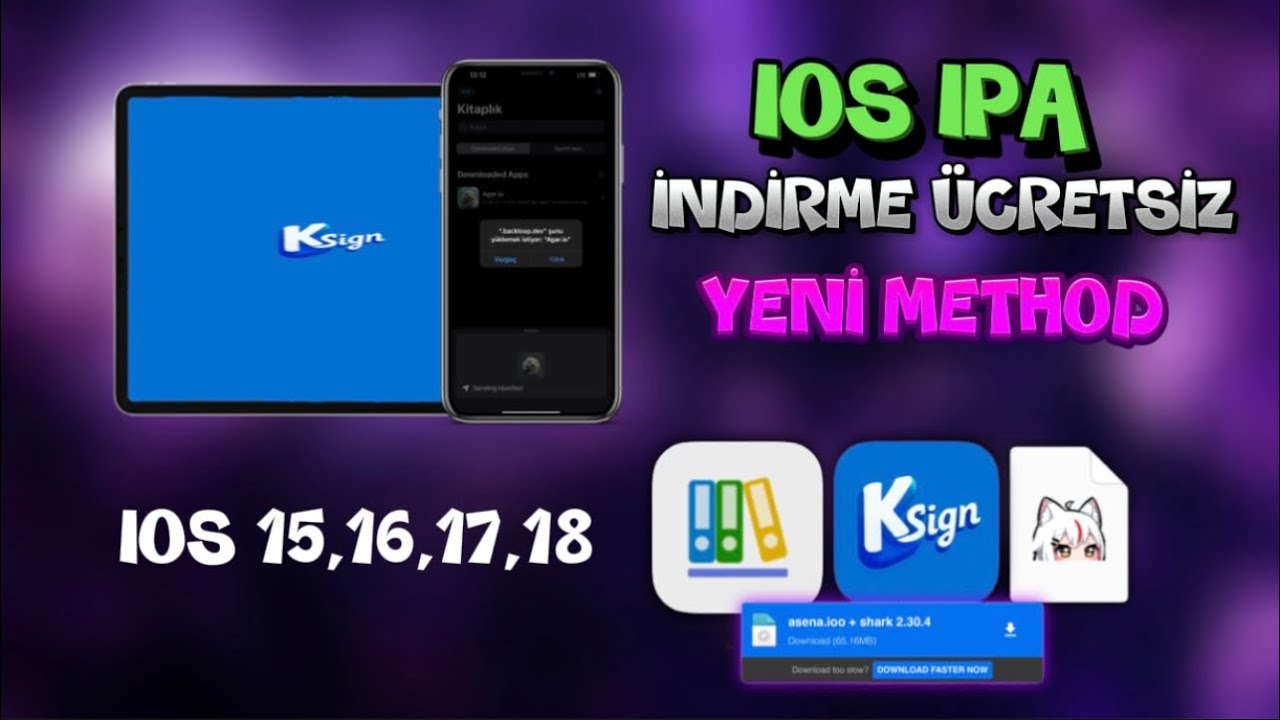 IOS CİHAZLARA IPA DOSYASI YÜKLEME!! No Scarlet %100 Working w/ Ksign Esign - YouTube