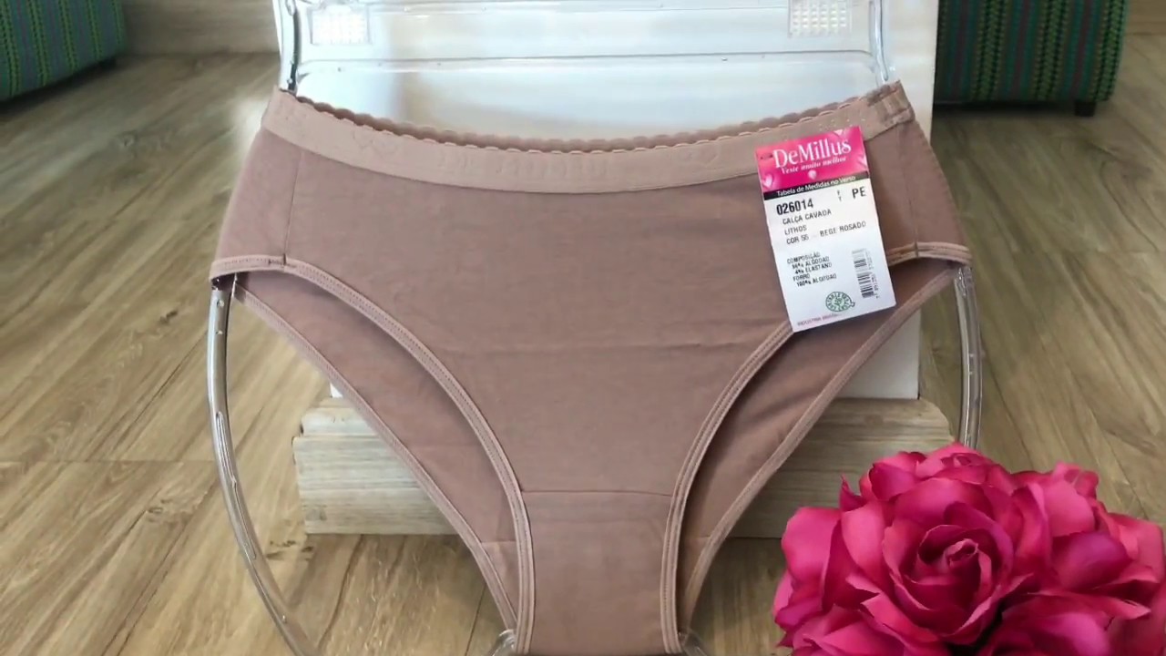 Calcinha Cavada Lithos Demillus 26014 - Le Lingerie - YouTube