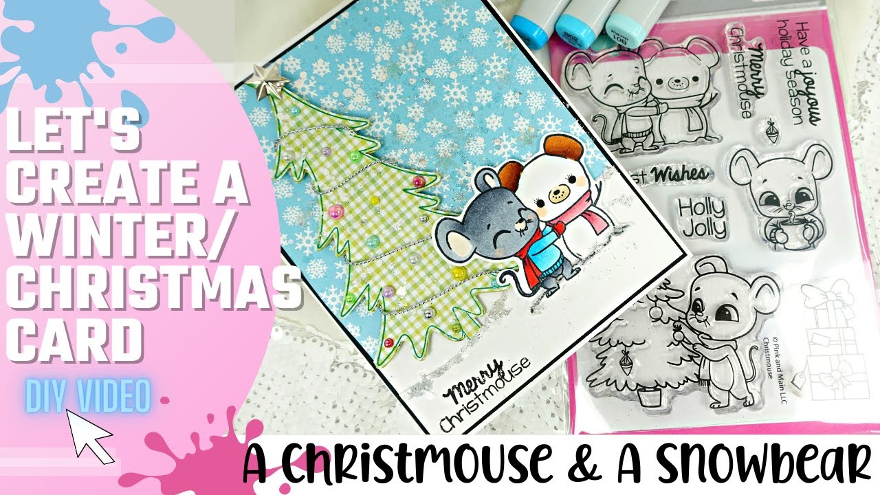 How To Make A Winter Scene Card | How To Create Snow On Cards ...