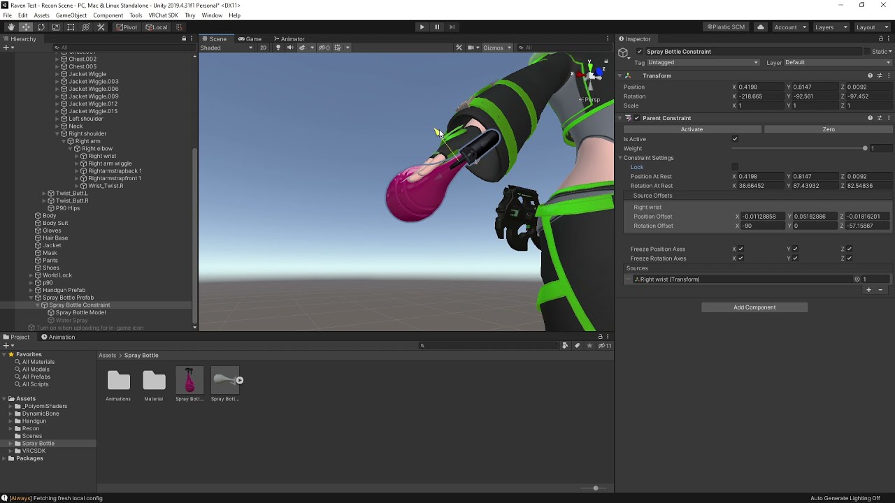 VRChat Unity Spray Bottle Tutorial - YouTube
