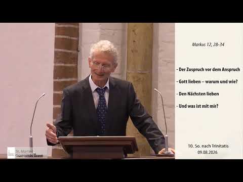 Predigt vom 09.08.2026 - Markus 12,28-34