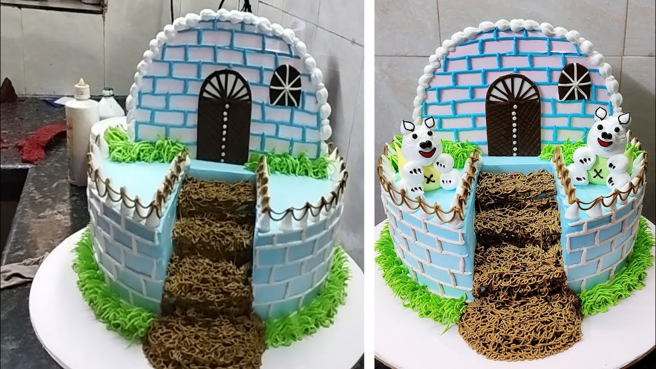 Amazing and Perfect House Decorating Birthday Cake |Beautiful Birthday ...