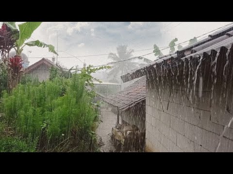 Uyku İçin Muhteşem Şiddetli Yağmur Sesleri 🌧️ Mükemmel Rahatlama