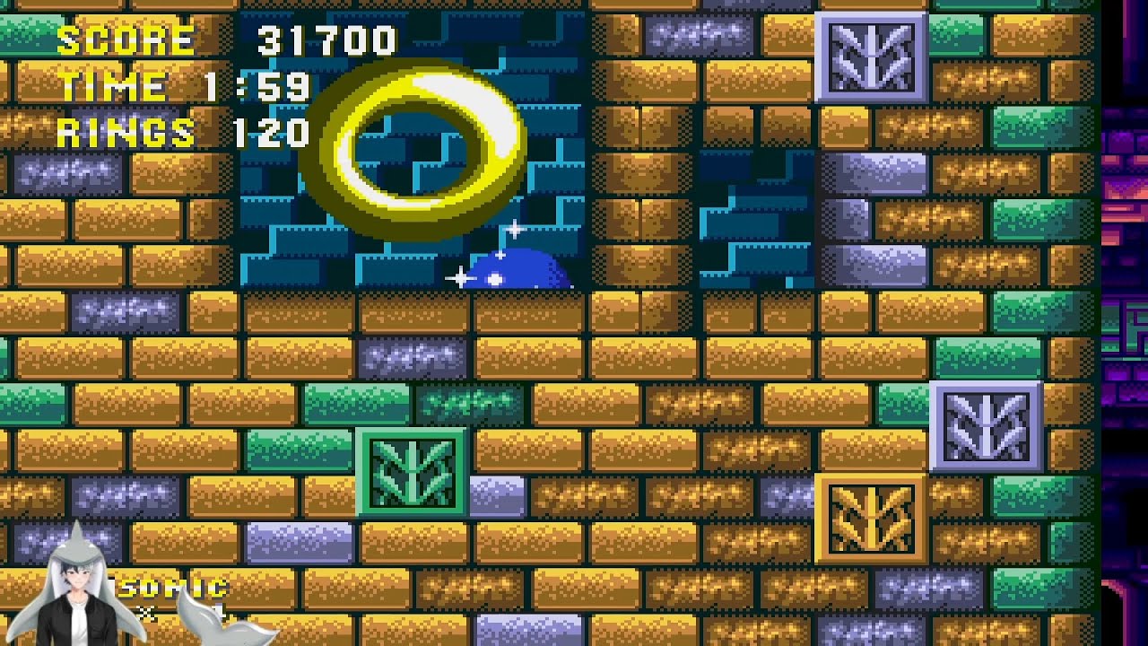 Sonic The Hedgehog 3 & Knuckles All Giant Rings Hydrocity Zone Act 2 ...