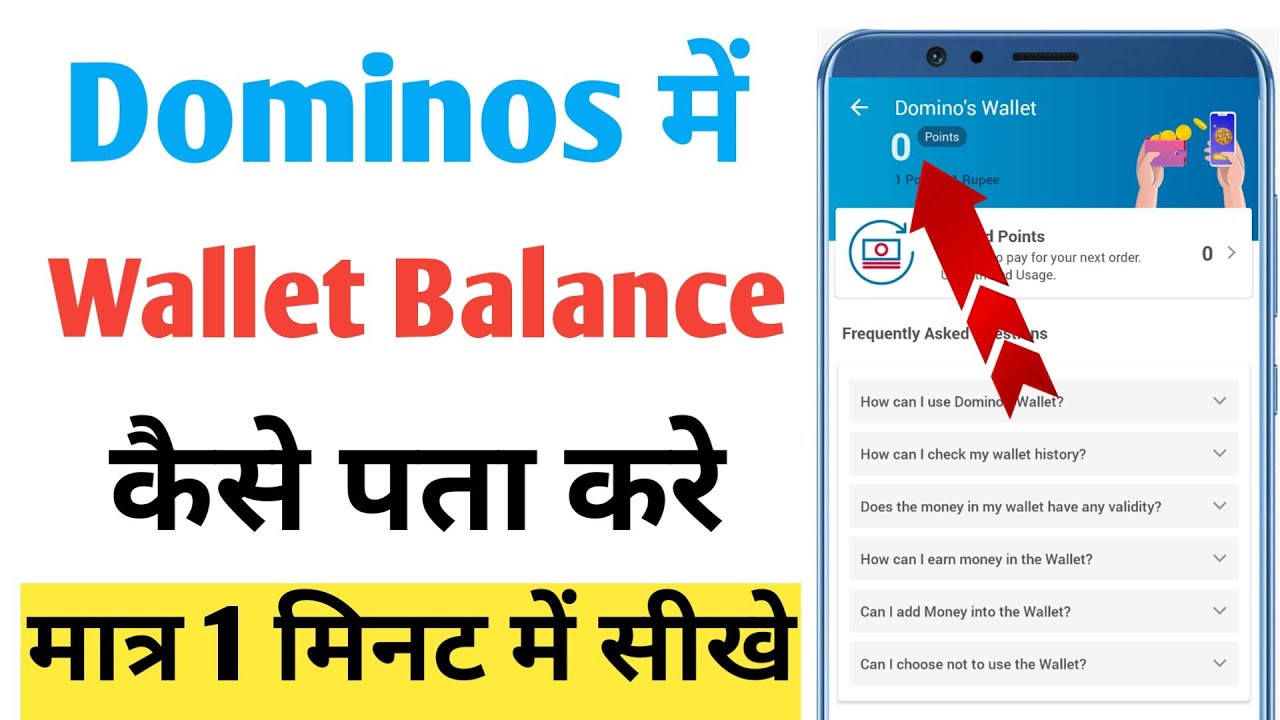 Dominos me wallet balance kaise pata kare | How to check wallet balance ...