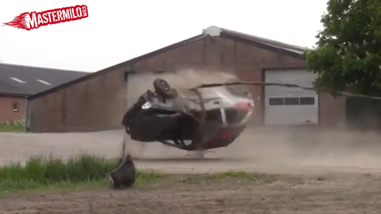 Opel Corsa extreme rollover crash - YouTube