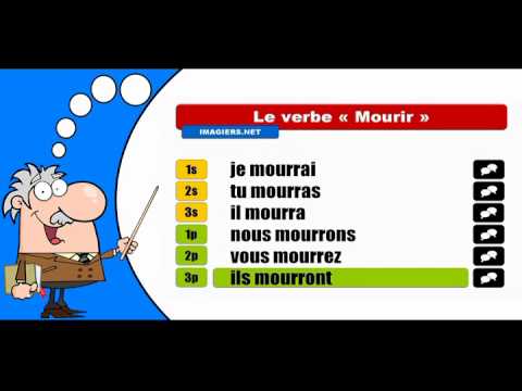 La conjugaison du verbe Mourir # Indicatif Futur simple - YouTube