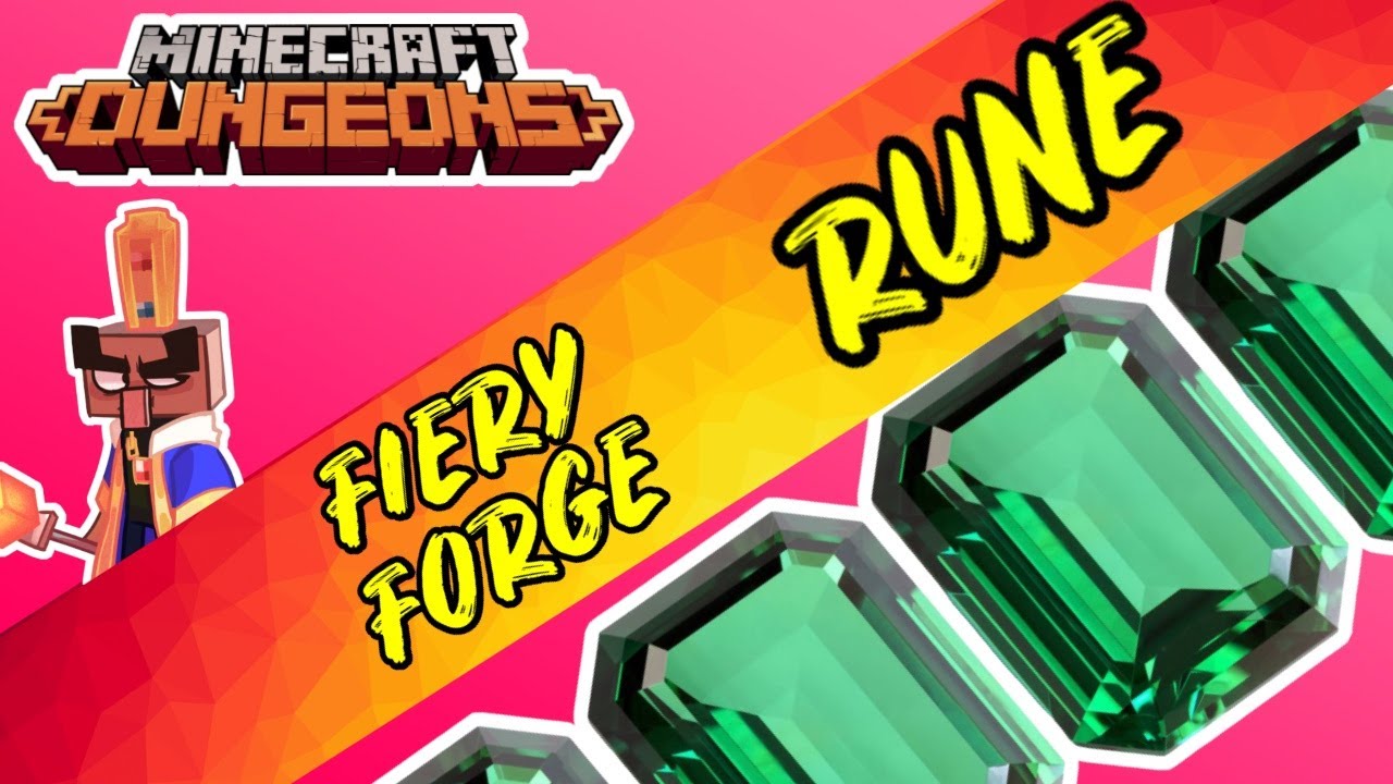 MINECRAFT DUNGEONS | WHERE TO FIND THE FIERY FORGE SECRET RUNE - YouTube