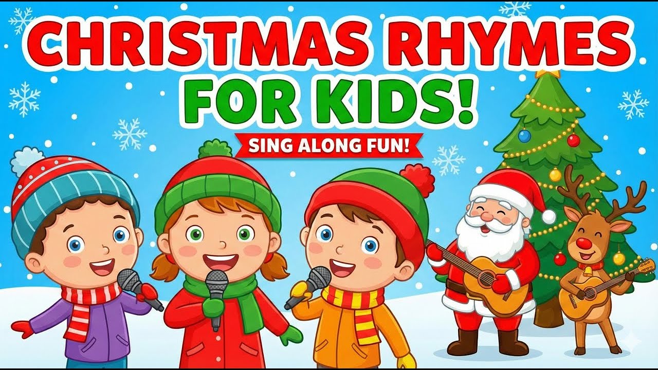 🎄🎶 Christmas Rhyme for Kids | Jingle Bells & Holiday Songs 🎅 - YouTube