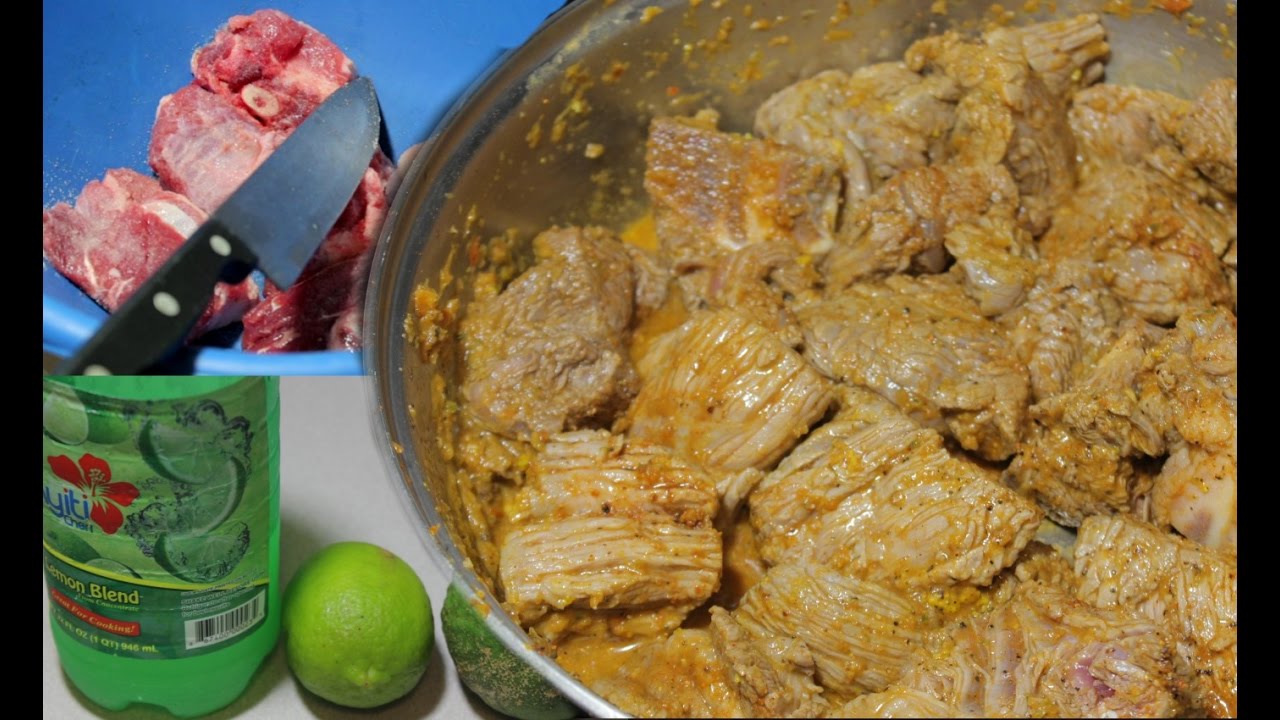 How To Clean And Marinate Beef The Haitian Way - YouTube