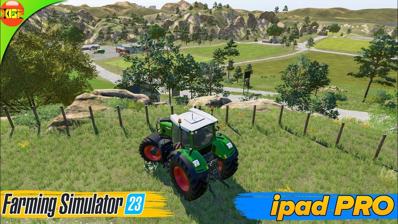 Unedited Gameplay on iPad Pro | Farming Simulator 23! fs23 - YouTube