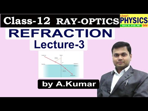 Lecture-3 || RAY OPTICS || REFRACTION || CLASS 12 by A.kumar sir - YouTube