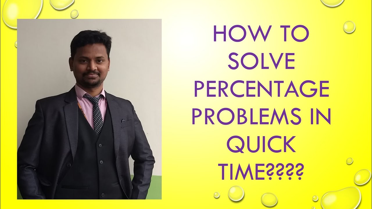 How to solve Percentage problems?? Part 1 - YouTube