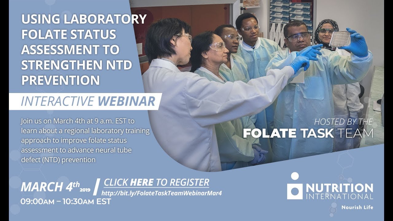 WEBINAR - Using laboratory folate status assessment to strengthen ...