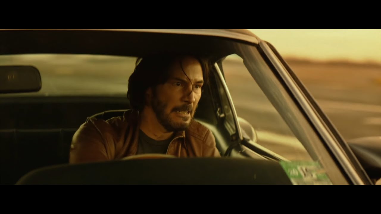 Angry John Wick does some crazy stuff with his Mustang at the airport ...