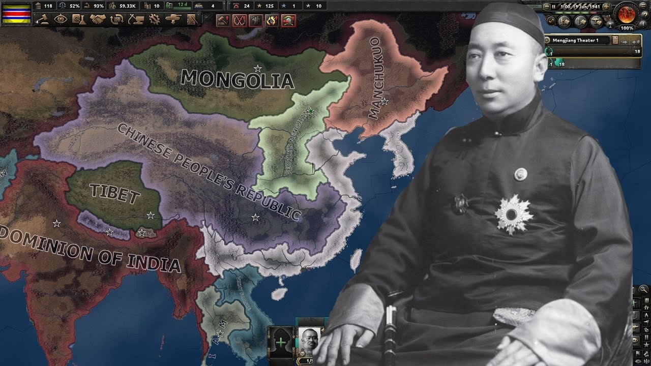 Hoi4 Timelapse - Mengkukuo takes on China, or how to kill your brain ...